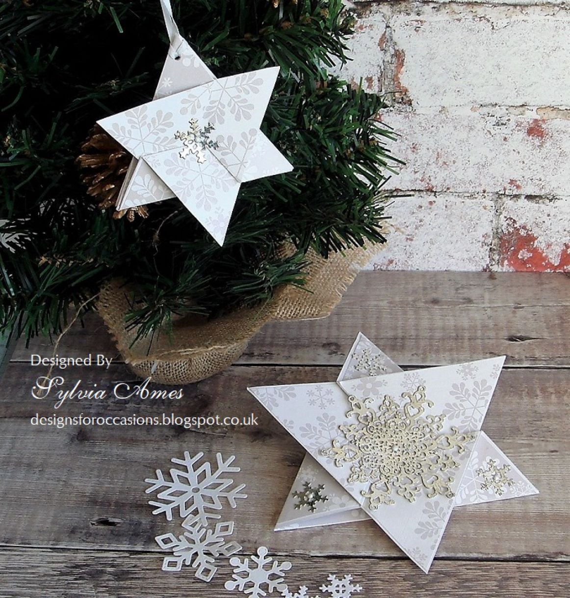 Triangle Star Fold Christmas Card Tutorial