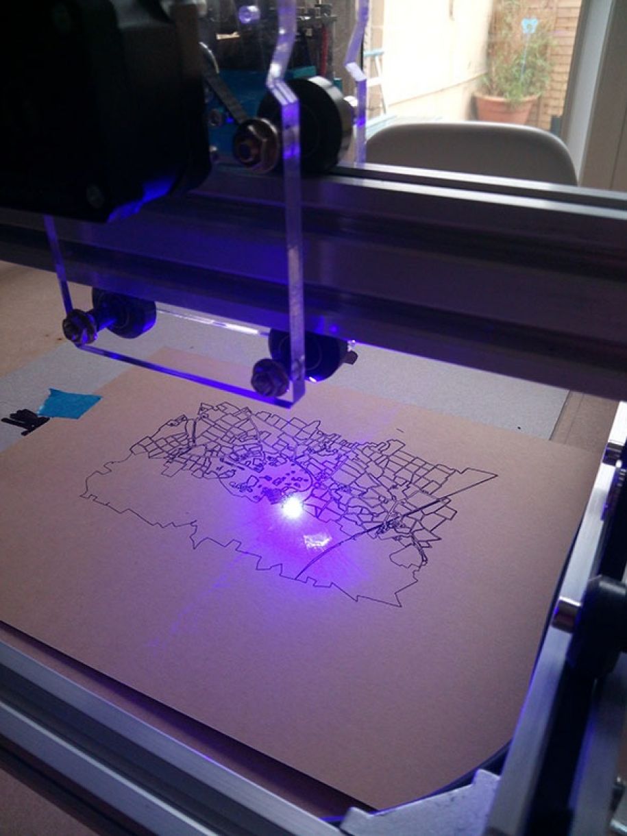 Laser Cut Map