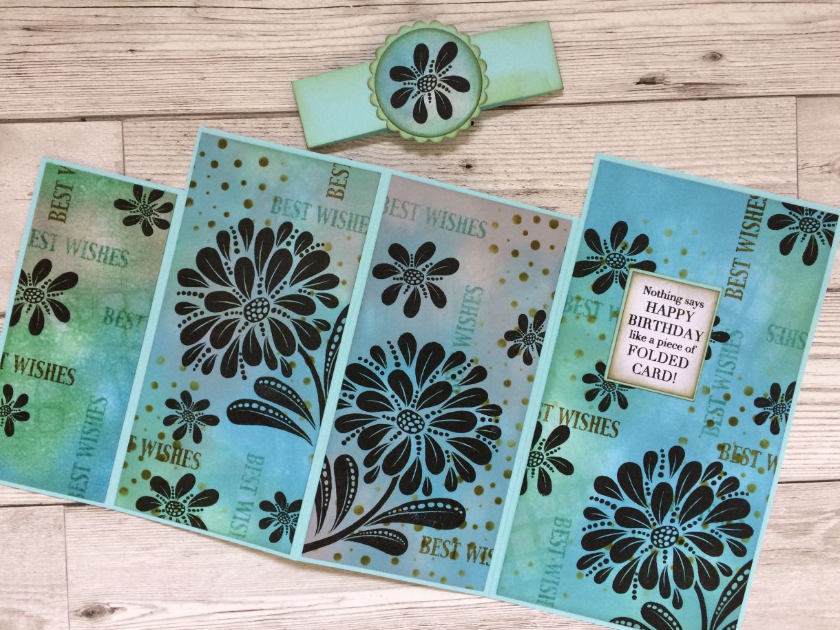 How To Make A Staggered Four Panel Card- Step by Step