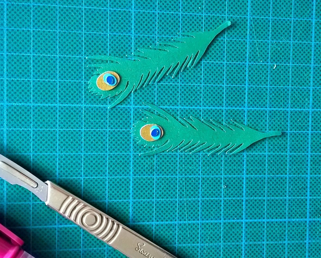 How to make a peacock picture.