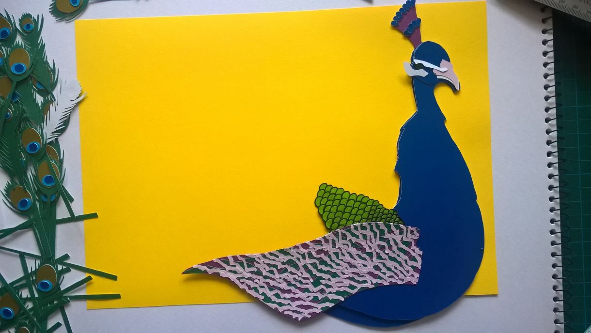 How to make a peacock picture.