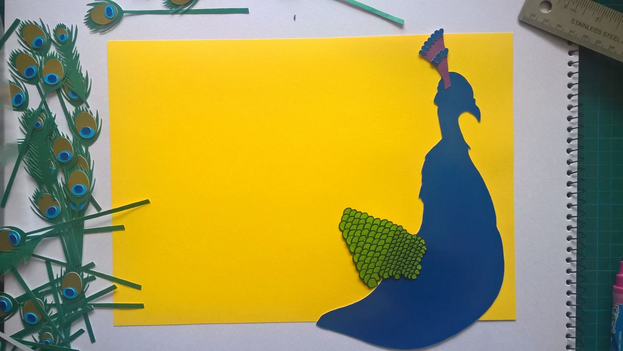 How to make a peacock picture.