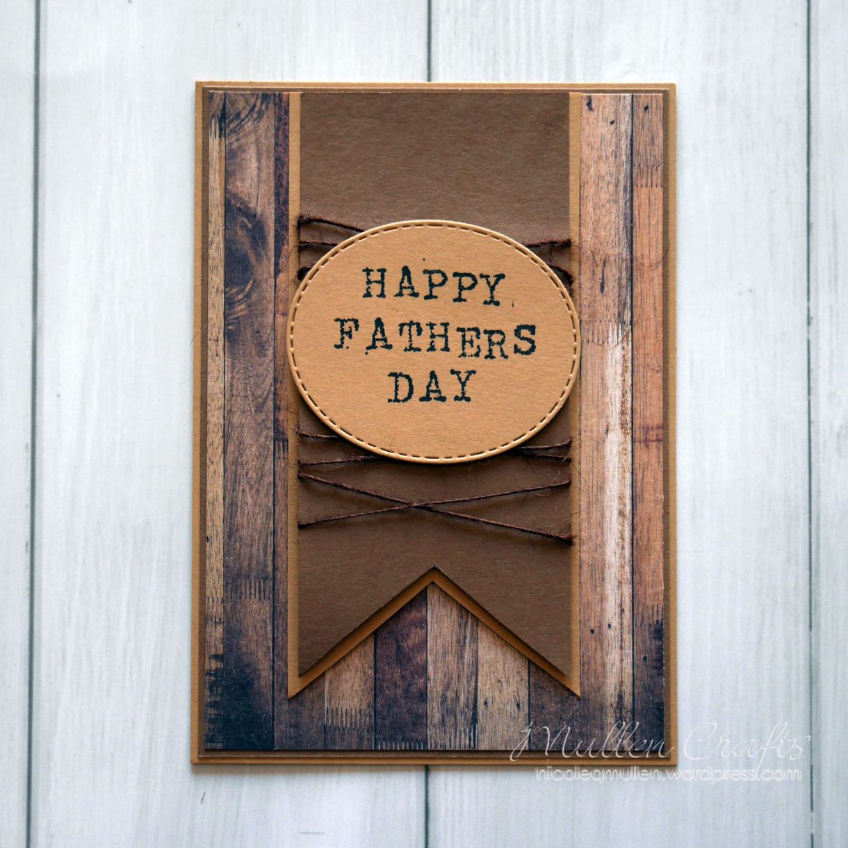 How To Make A Rustic Fathers Day Card