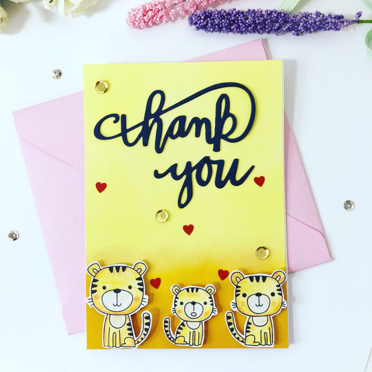How To Make A Cute Cubs Thank You Card