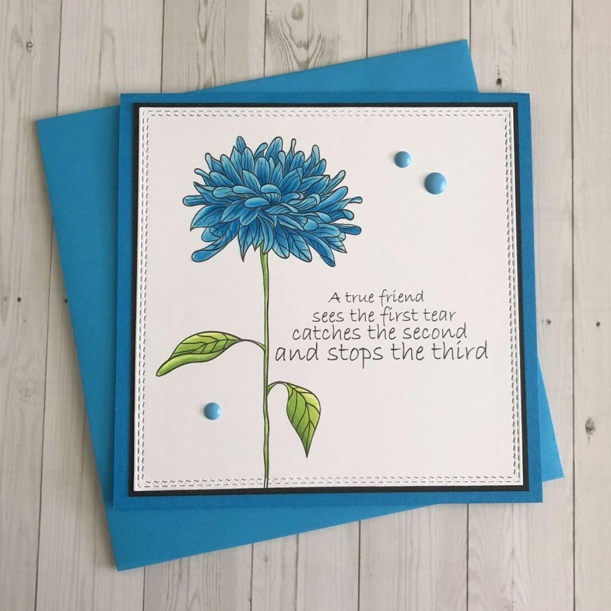 A Trio of Blue Cards