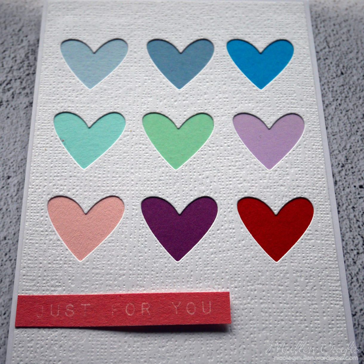Grid of Hearts Valentines Day Card