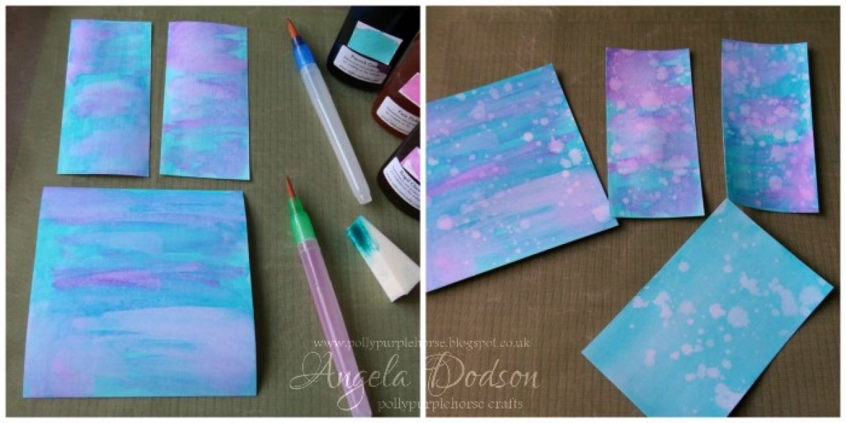 Inked Gate Fold Card - Step By Step Tutorial