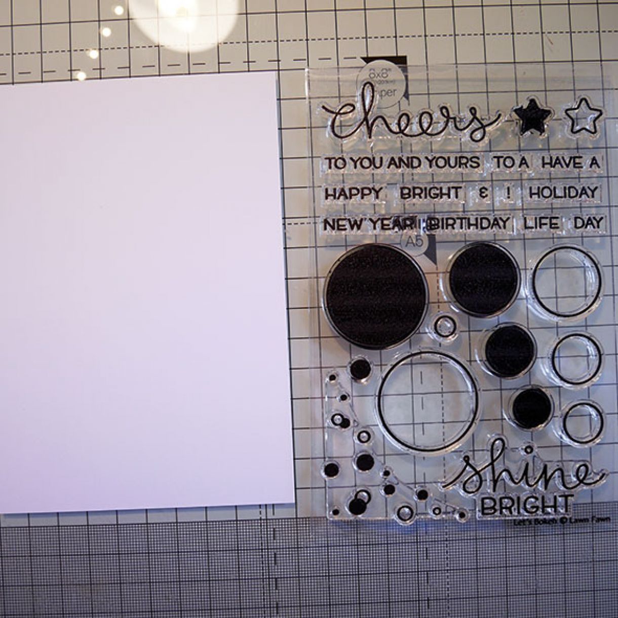 Stamping Technique - Bokeh Birthday Card