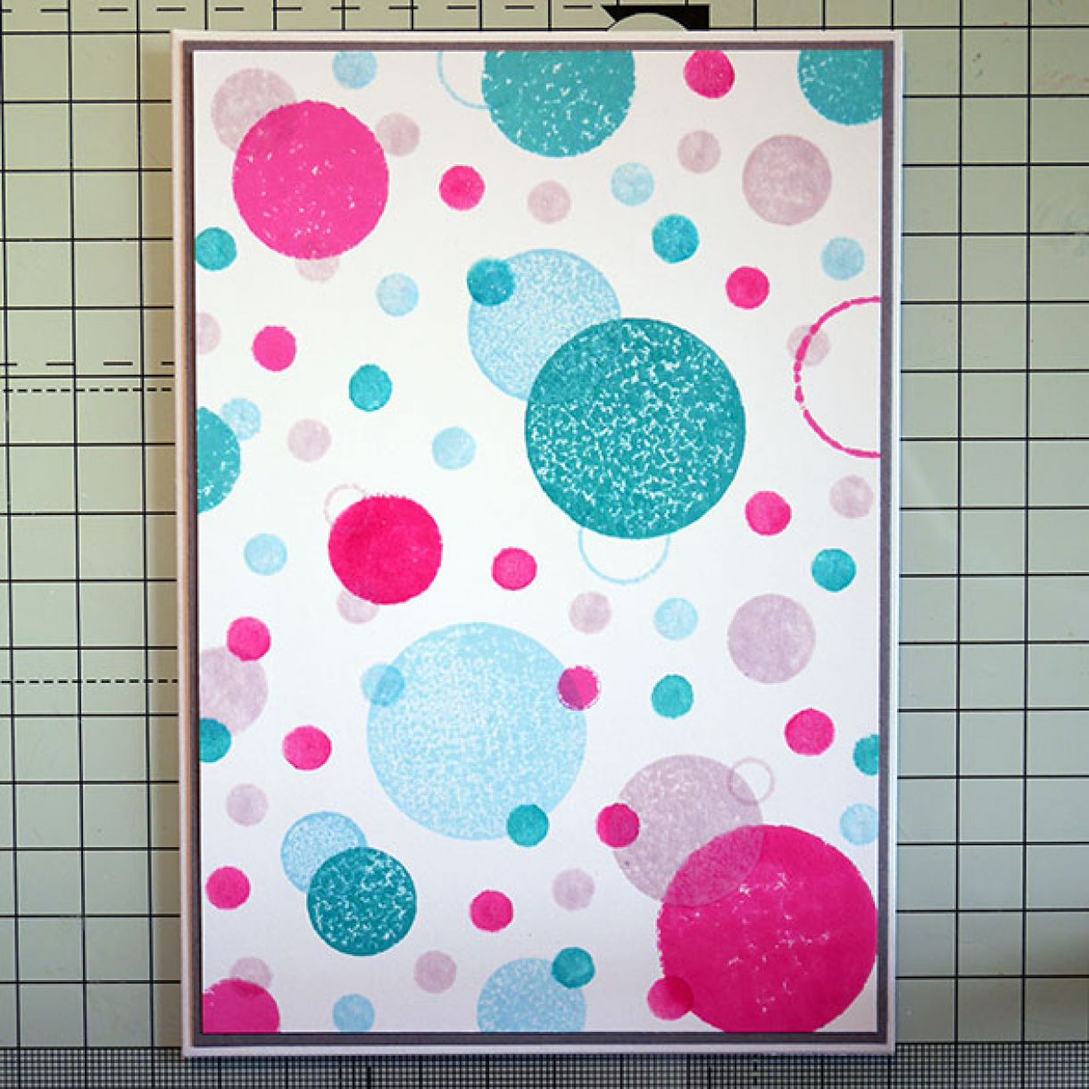 Stamping Technique - Bokeh Birthday Card