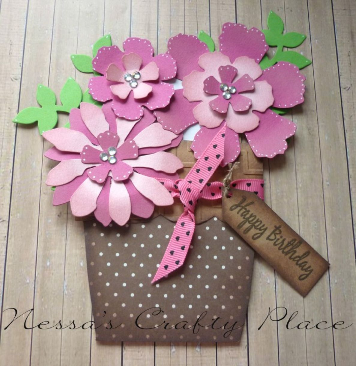 Flower Pot Pocket Card Tutorial