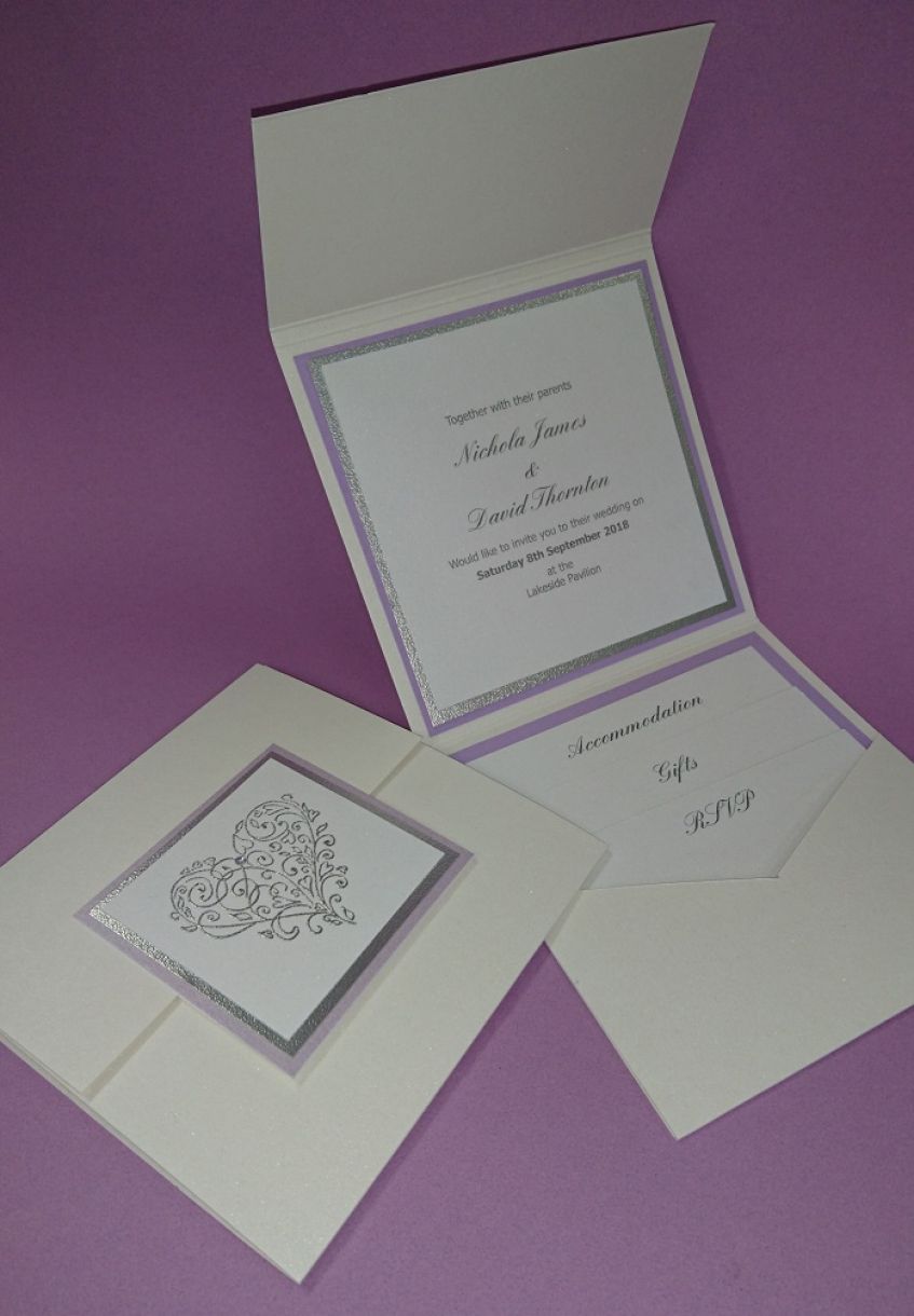 DIY Wedding Stationery - how to make a pocket fold wedding invitation