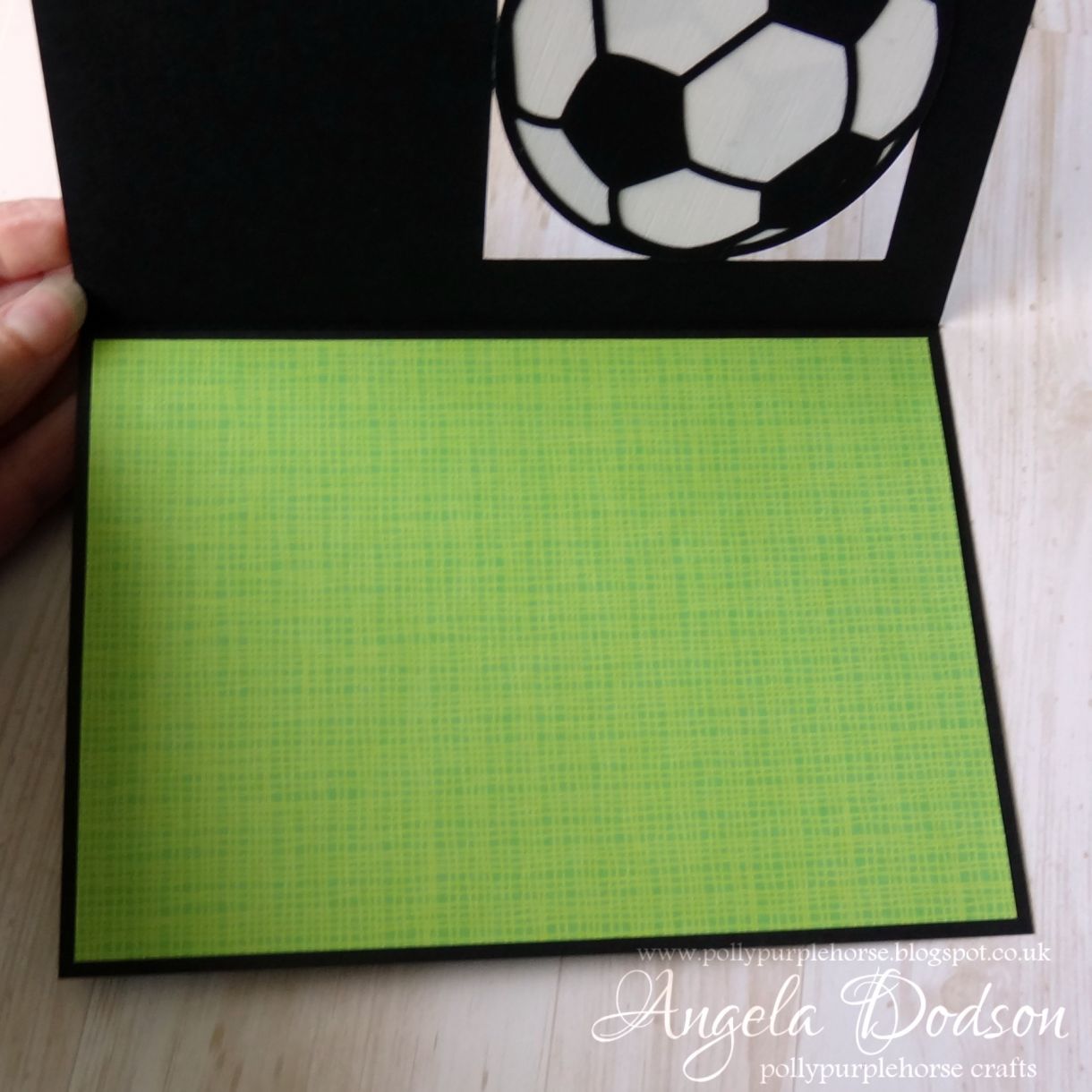 Make a football themed birthday card
