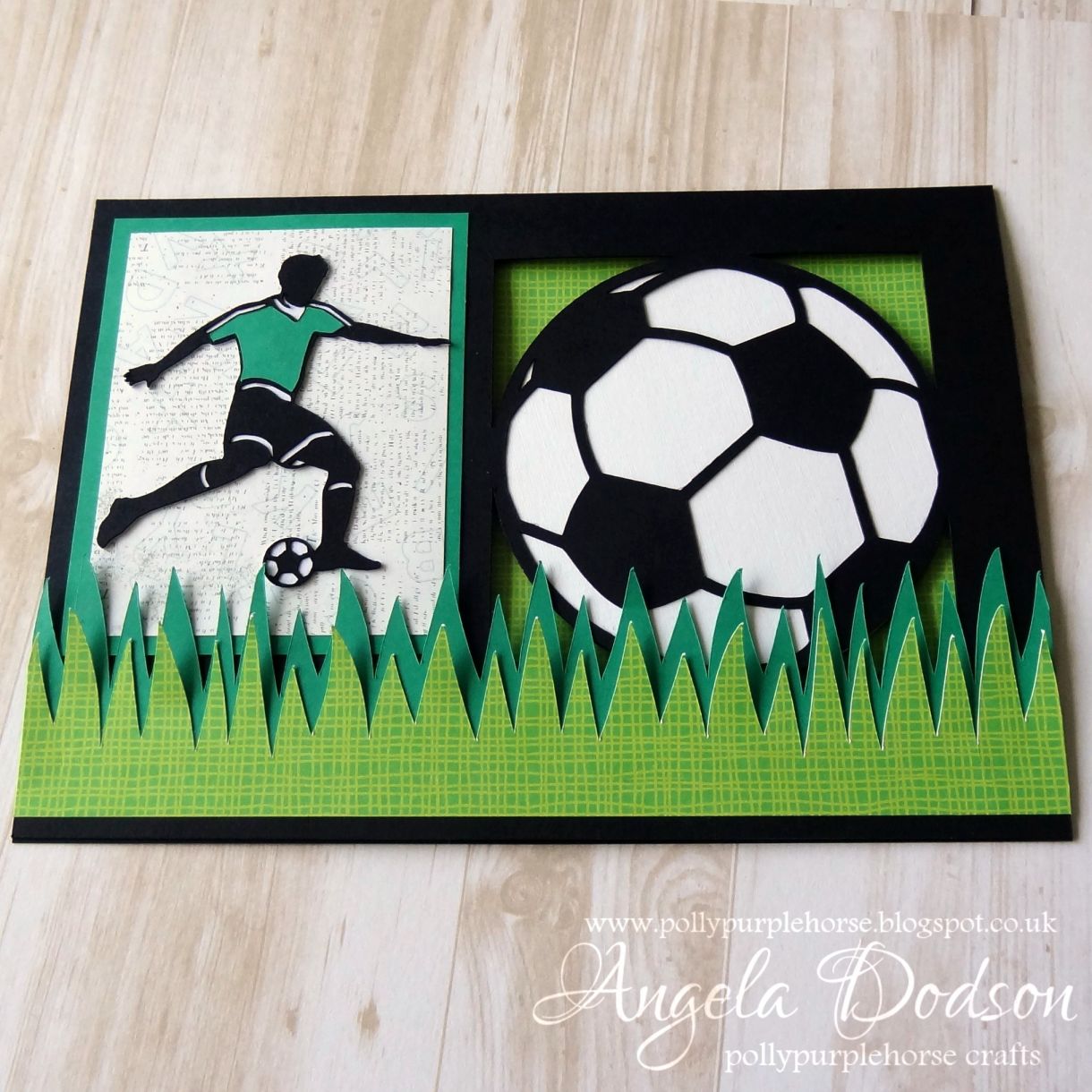 Make a football themed birthday card