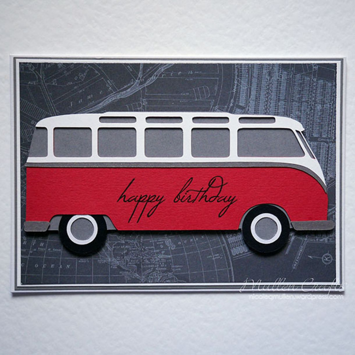 VW Bus Birthday Card